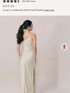 Revelry | Dresses | Revelry Jade Satin Soft Champagne Bridesmaid Dress ...